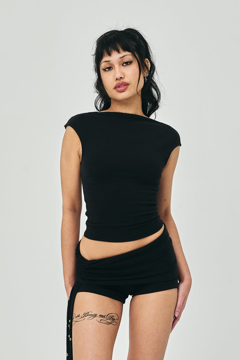 CRESCENT TOP BLACK – Ghostboy